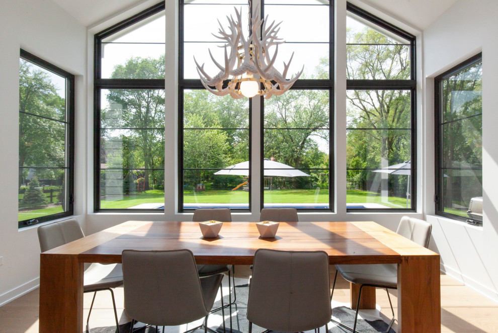 Naturally Lit Dining - Modern - Dining Room - Chicago - by Meyer Design ...