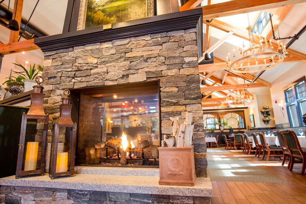New England Stone Fireplace and Stone Oven at Copper Door Restaurant ...