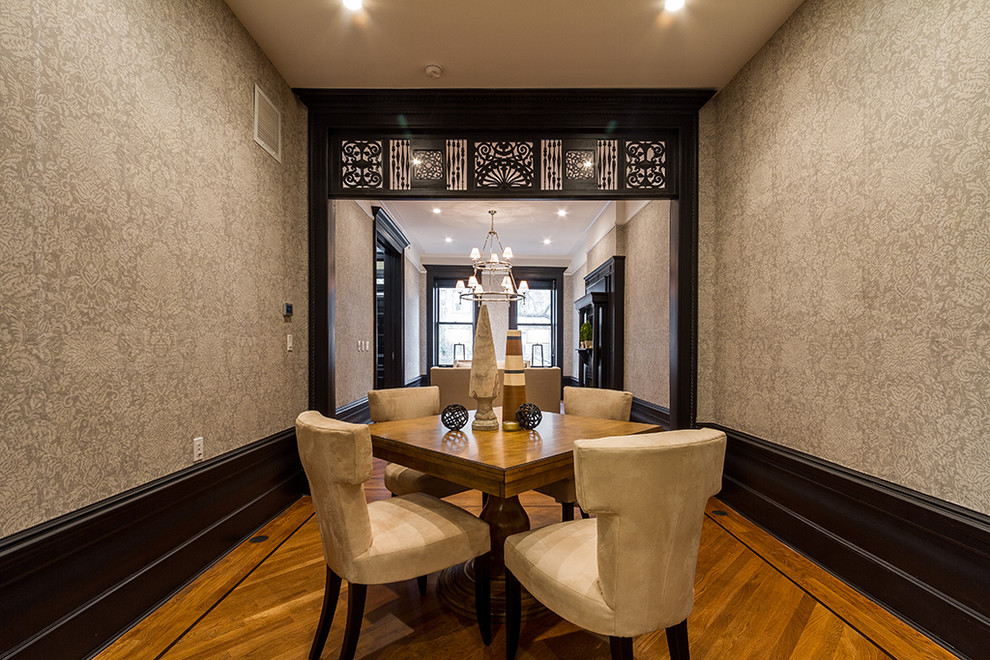 New York's First Rooftop Skybox - Transitional - Dining Room - New York ...