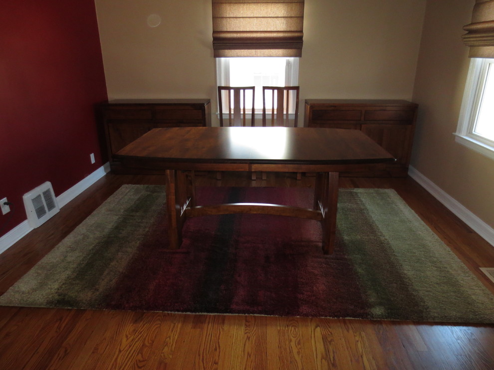O'Malley Den and Dining room - Transitional - Dining Room - Chicago ...