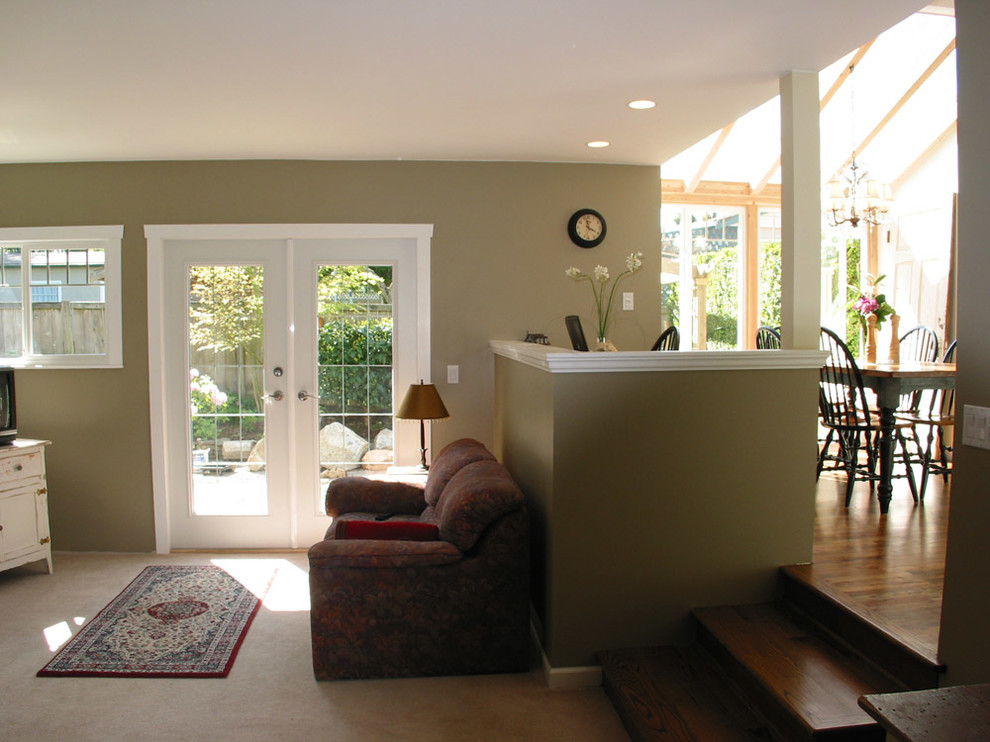 Open Concept Multi Level Family Room - Traditional - Dining Room ...