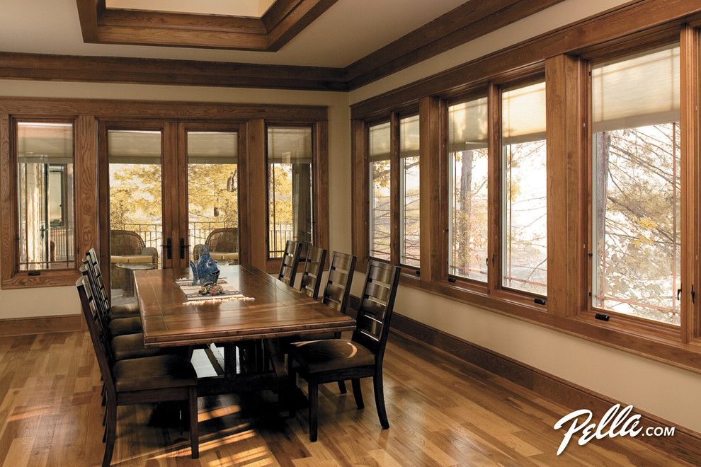 Pella® Designer Series® casement windows with between-the-glass blinds ...