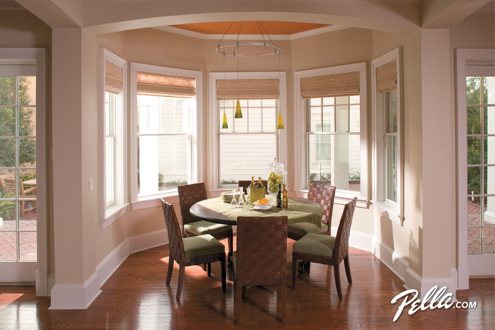 Pella ProLine® double-hung windows - Contemporary - Dining Room - Cedar ...