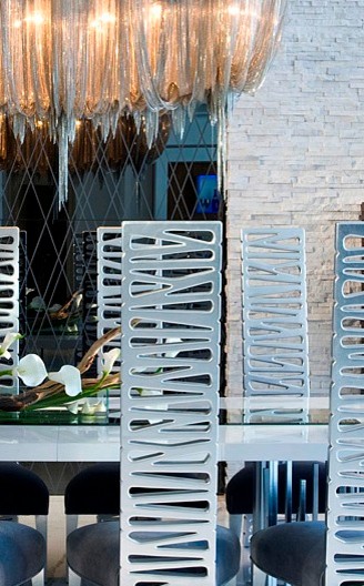 Pfuner Design, Oceanfront Penthouse - Contemporary - Dining Room ...