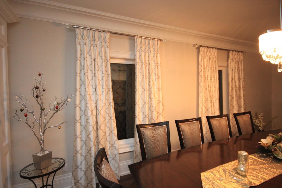 Pinch Pleated Drapery - Transitional - Dining Room - Toronto - by ...