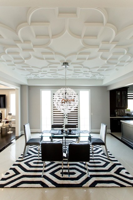 Plaster Ceiling Design For Dining | Shelly Lighting