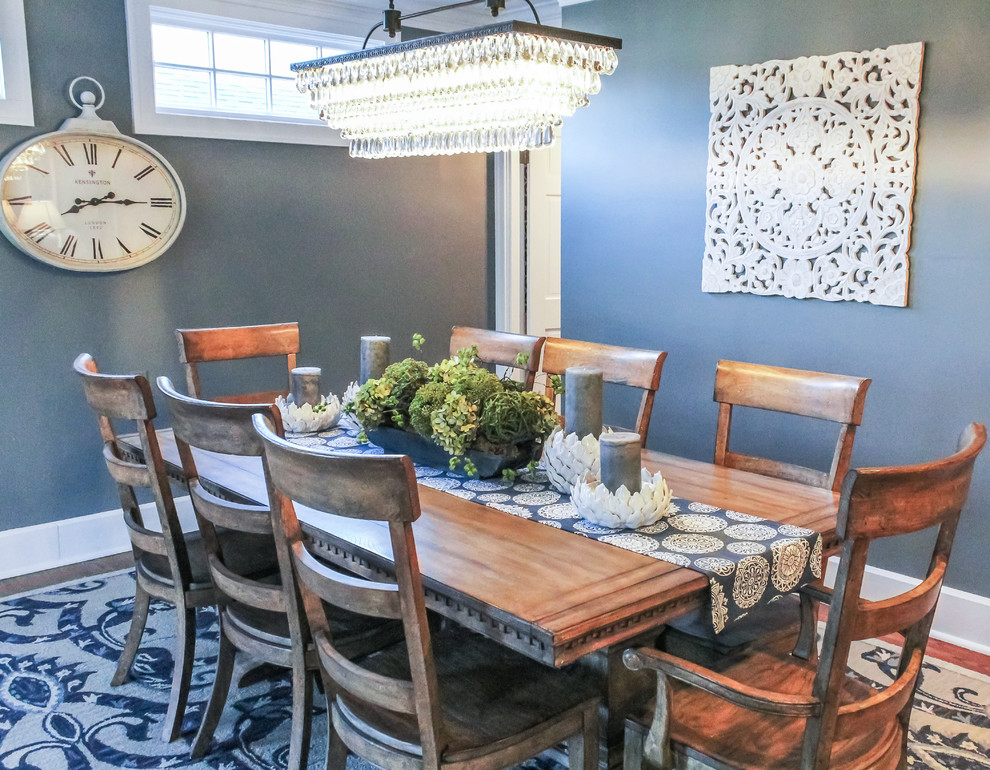 Preppy Clothing Lines Inspire Home Design - Transitional - Dining Room ...