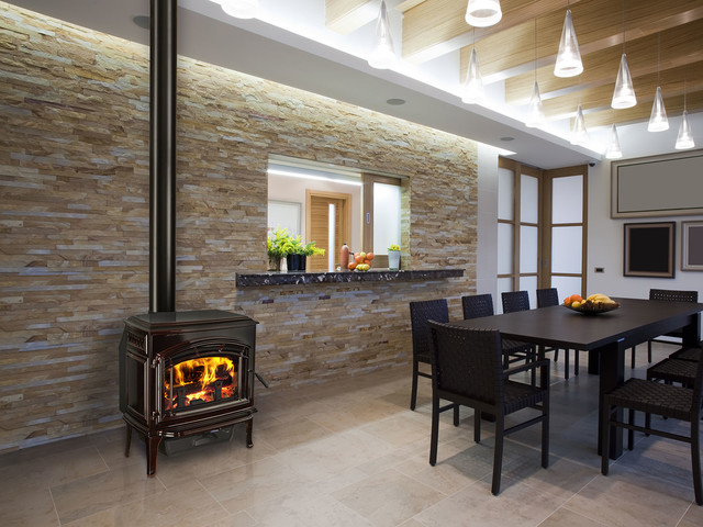 Quadra-Fire Explorer Series Wood Stoves - Dining Room - Seattle - by ...