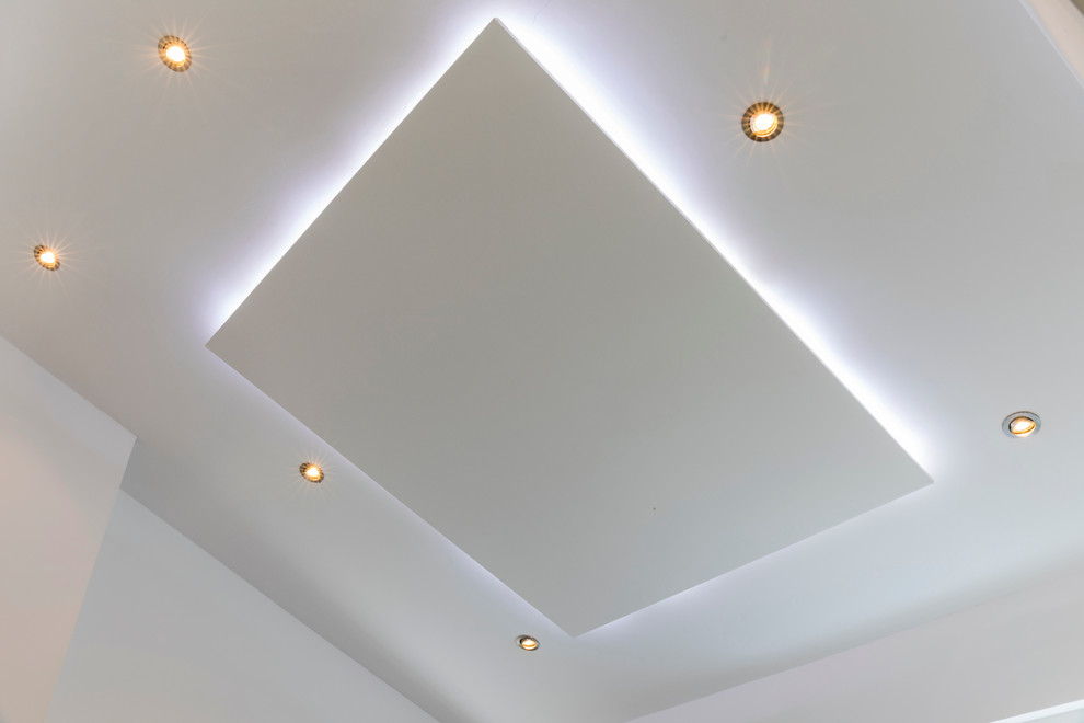 Queen's Park led strip false ceiling - Contemporary - Dining Room ...
