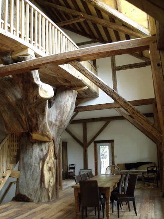 Reclaimed Heritage Timber Frame Cottage - Rustic - Dining Room - Other ...