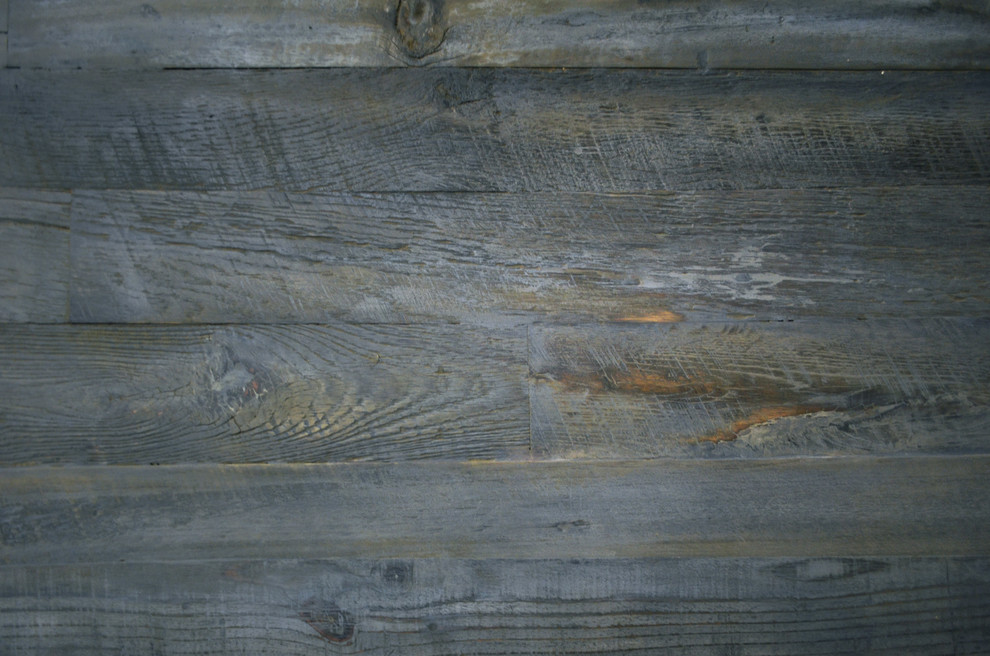 Reclaimed wood rustic grey modern dining table - Rustic - Dining Room ...