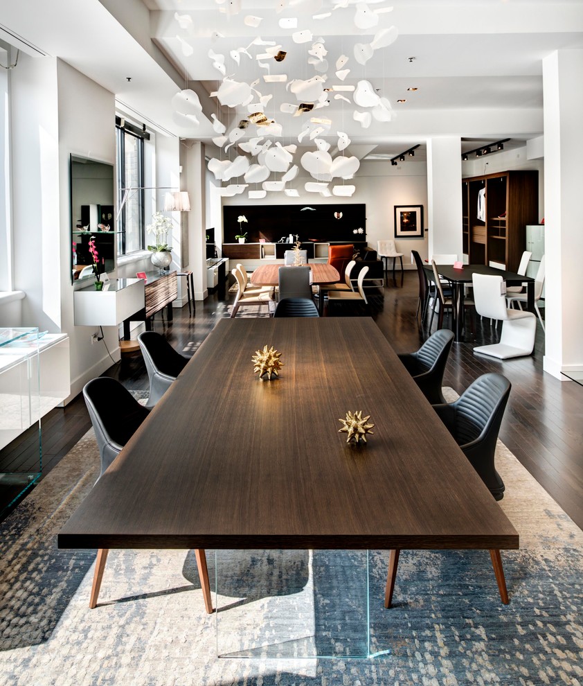 Reflex - Leaf Chandelier, Monolite Dining Table and Vela Chairs ...