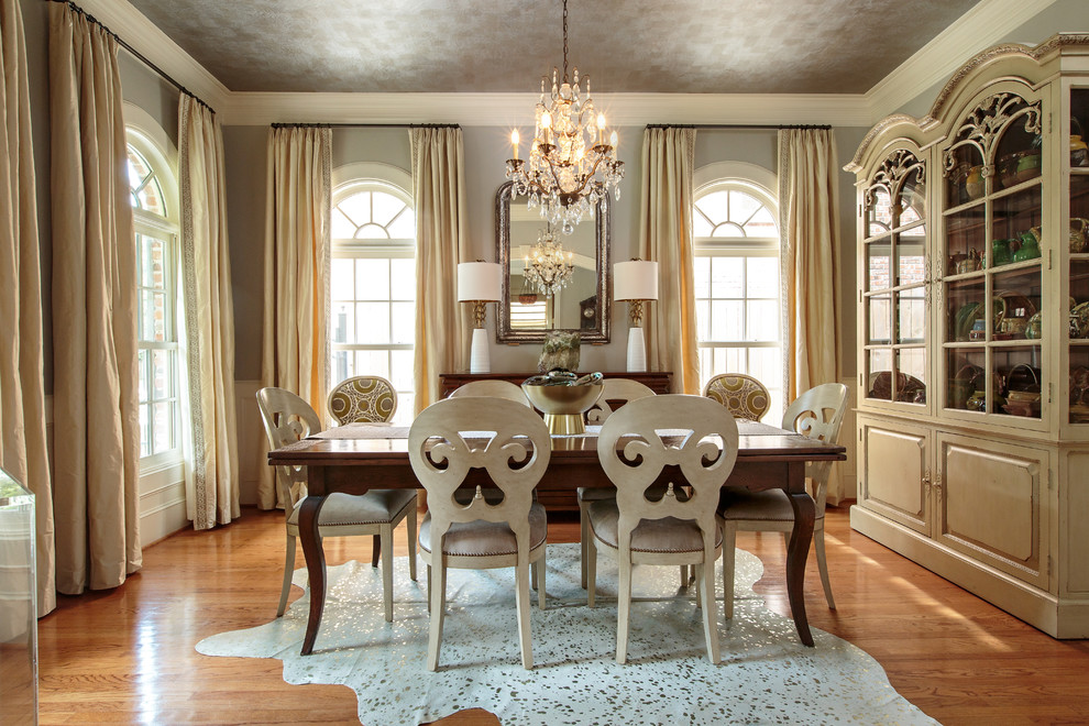 Regal Foyer & Dining Room - Transitional - Dining Room - Houston - by ...