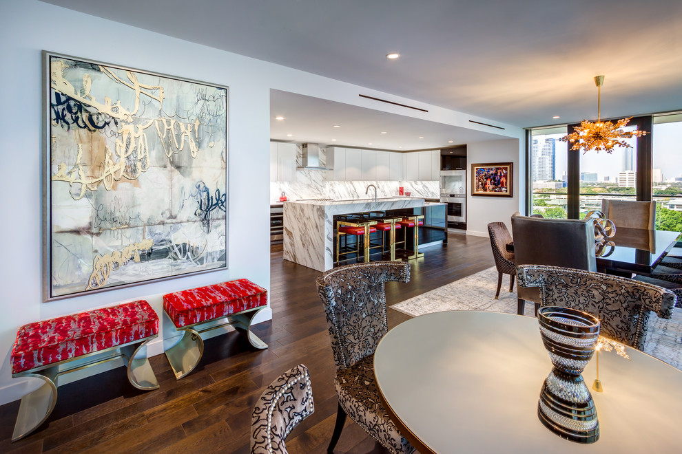 River Oaks High Rise - Contemporary - Dining Room - Houston - by Rainey ...