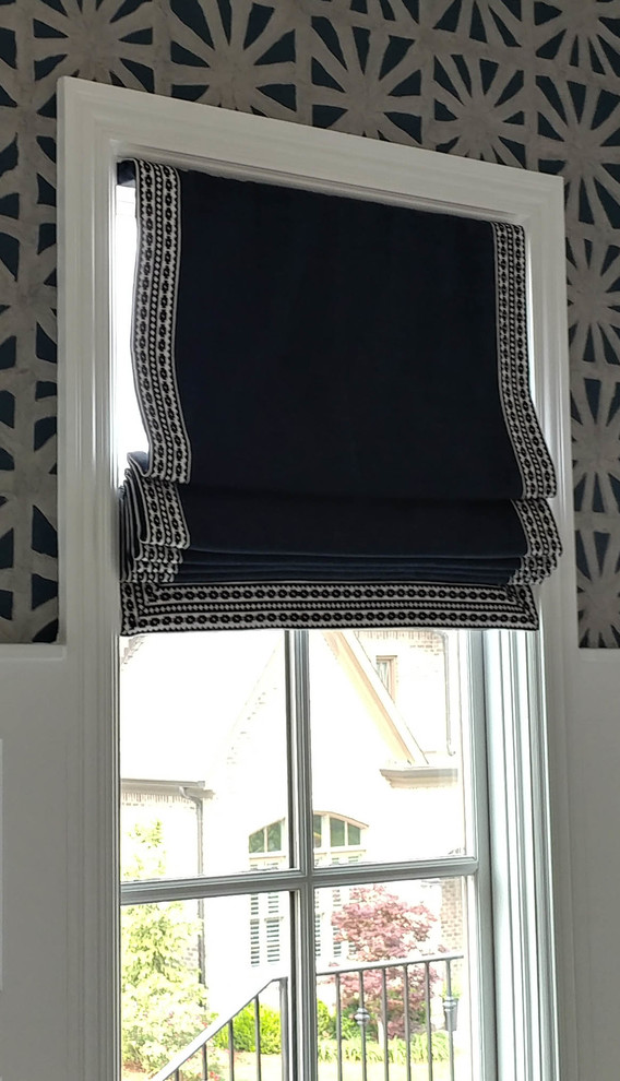 Roman Shades - Transitional - Dining Room - Nashville - by Designs By ...