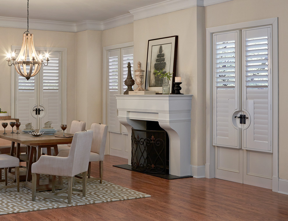 Shutters for Dining Room French Doors - Contemporary - Dining Room ...
