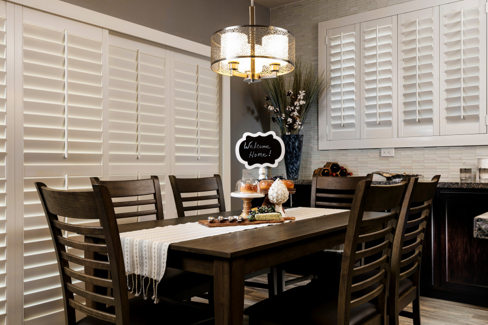 Sliding Door Plantation Shutters - Modern - Dining Room - Las Vegas ...