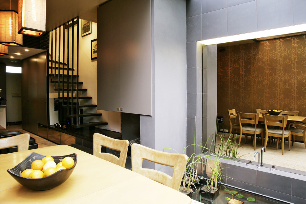 Small Terrace House - Contemporary - Dining Room - Sydney - by Lenard ...