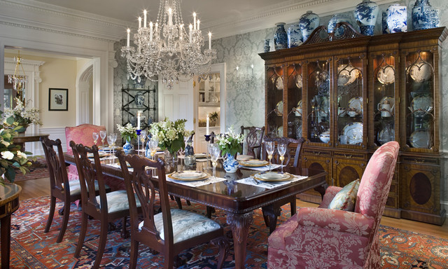 stately manor - Traditional - Dining Room - Philadelphia - by Diane ...