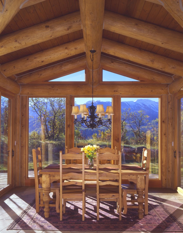 Stone Cabin Dining Area 1SS - Southwestern - Dining Room - Denver - by ...