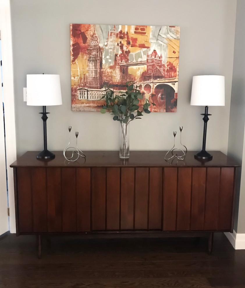 Symmetrical Dining Room Sideboard Design - Contemporary - Dining Room ...