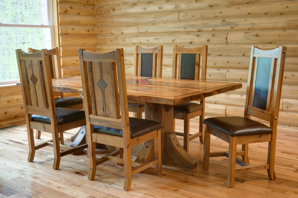 Timber Frame Reclaimed Wood Table - Rustic - Dining Room - Other - by ...