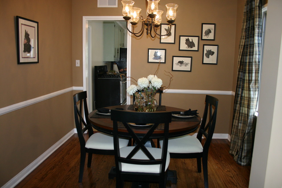 Traditional Dining Room w Dog Motif - Traditional - Dining Room - Los ...