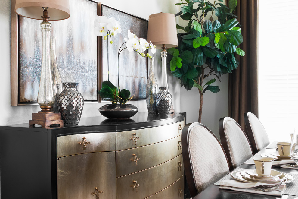 Transitional Dining/Living Room Area - Transitional - Dining Room ...