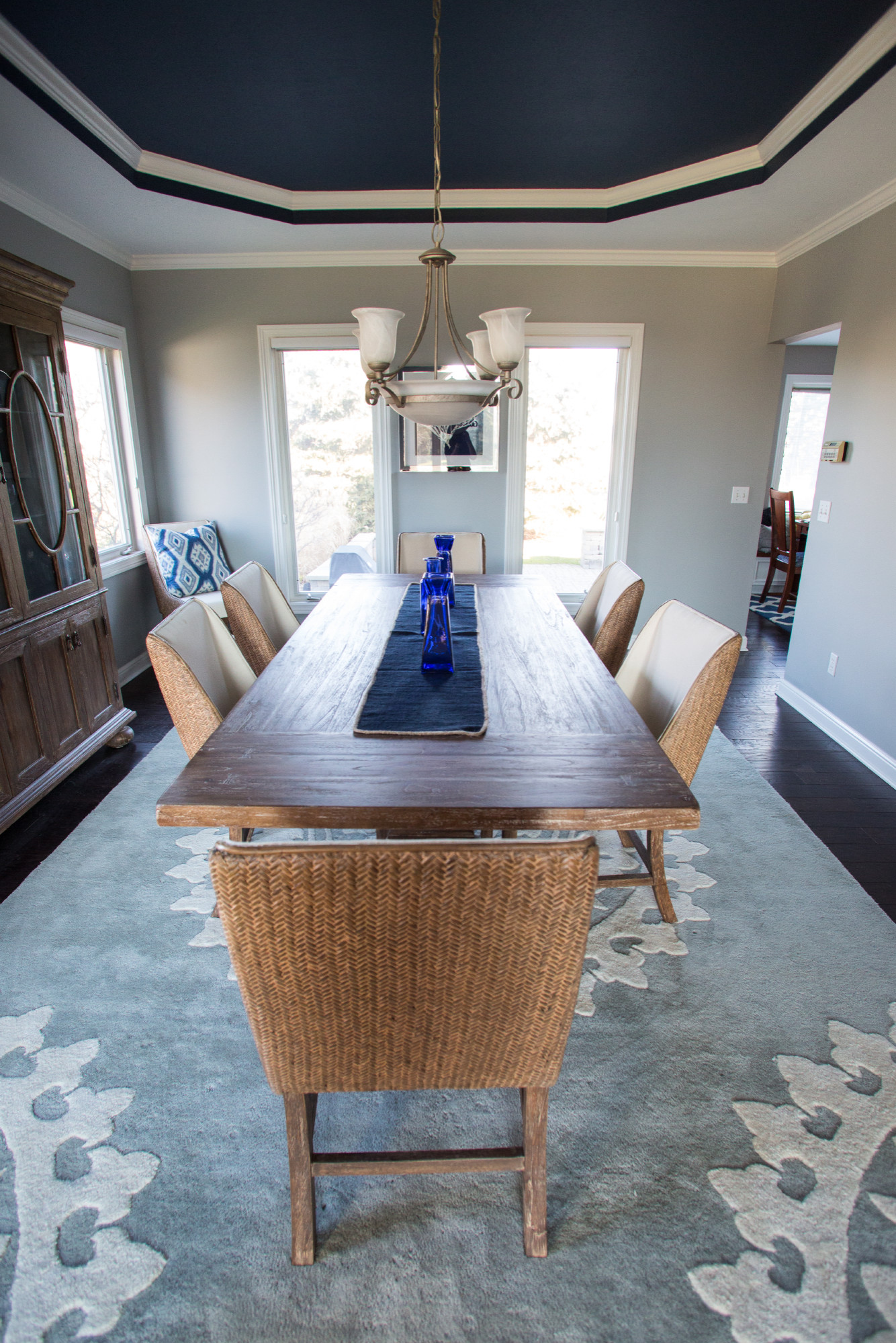 Blue Dining Rooms Houzz
