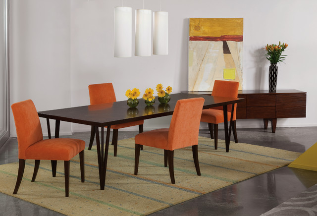 Tripod Rectangular Dining Table in Java Wood - Contemporary - Dining Room - Boston - by Saloom ...