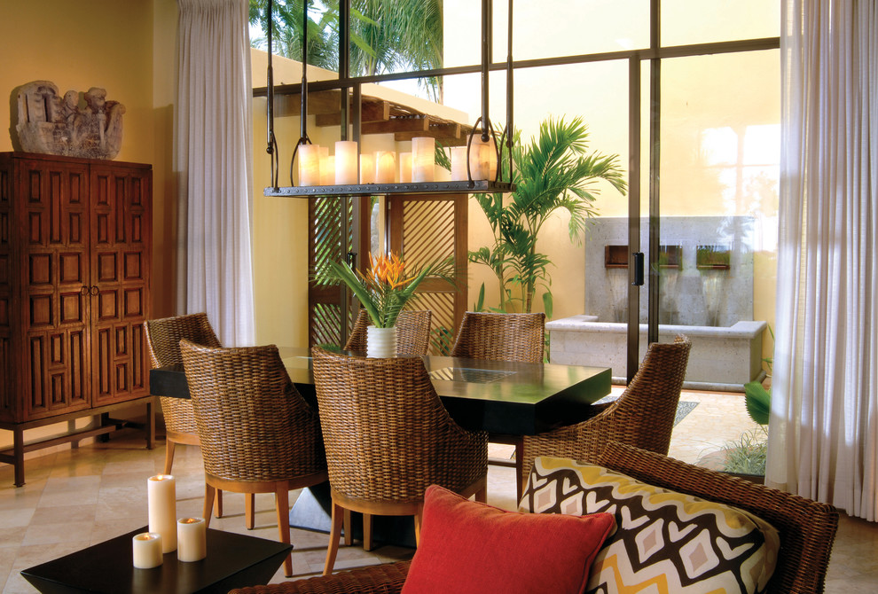 Tropical Dining Room - Tropical - Dining Room - Los Angeles | Houzz