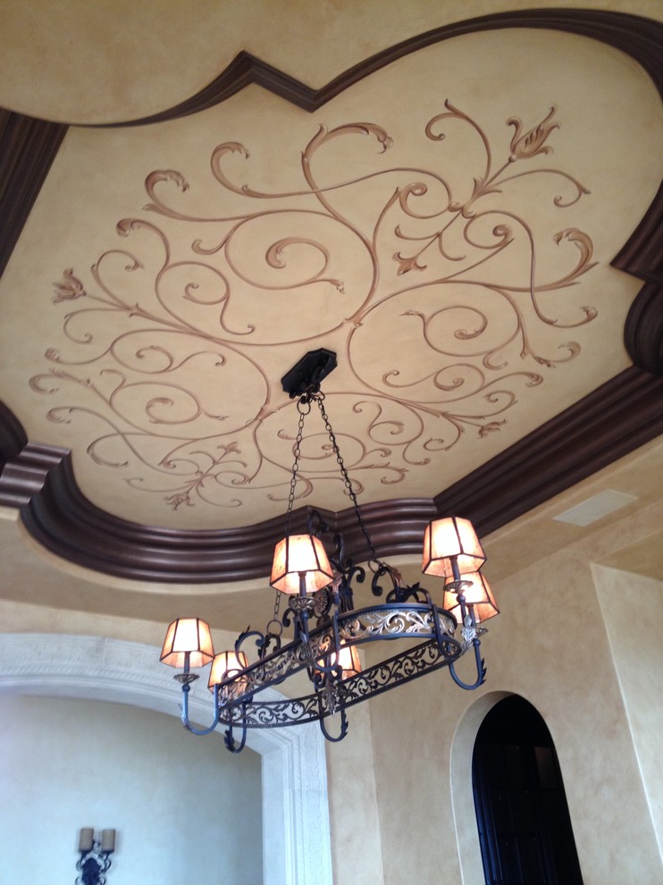 Tuscan Dining Room Ceiling Design - Traditional - Dining Room - San ...