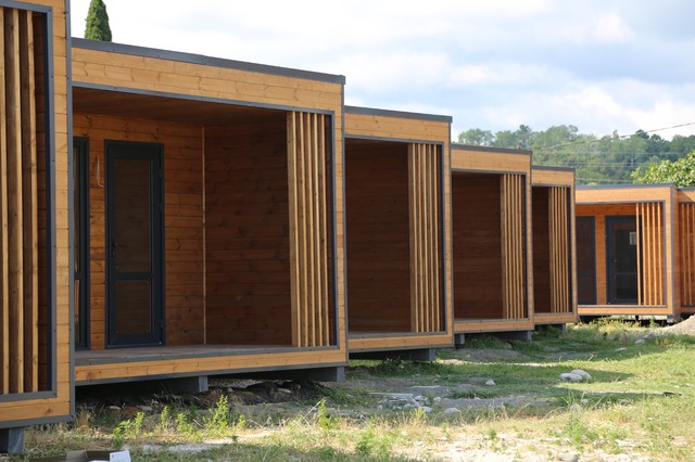 Гостинничный комплекс минидомов в Абхазии - Moderne - Façade - Moscou ...