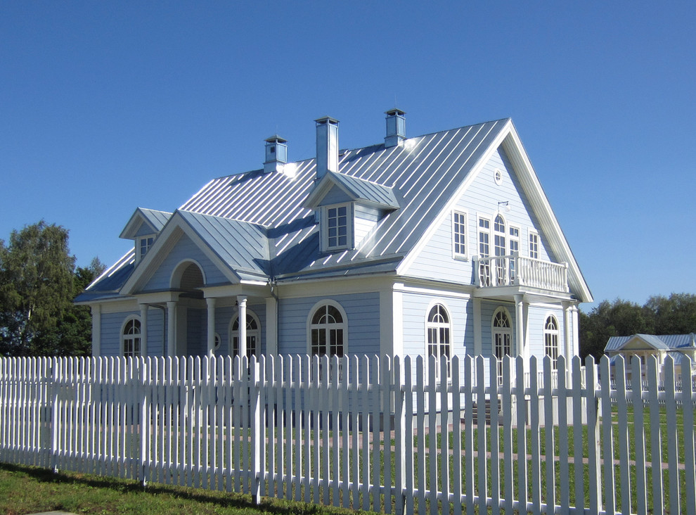 Проект дома в стиле "профессорской дачи" - Transitional - House ...