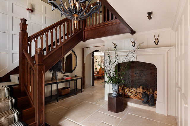 A mock tudor style house in Radlett - Traditional - Entrance - London ...