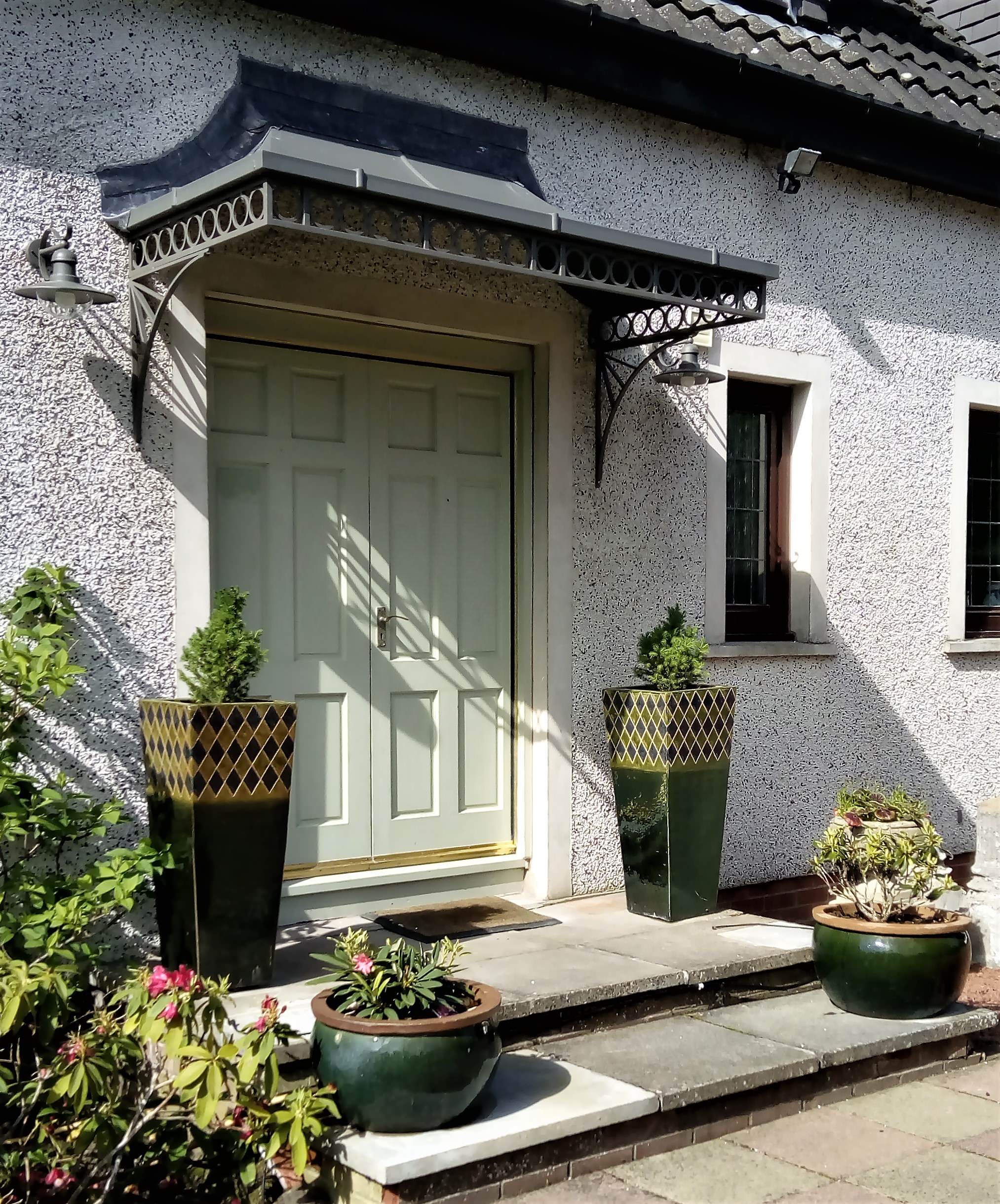 Cottage Style Front Door Canopy Door Canopy Photos & Ideas | Houzz