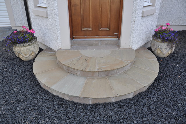 Circular Steps Front Door