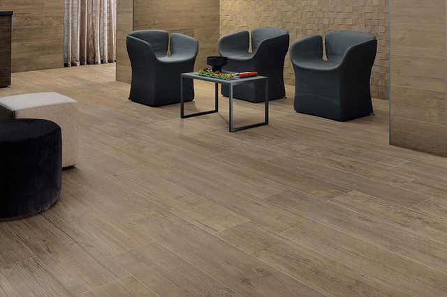 Some stunning wood effect porcelain tile ideas - Modern - Entry - Other ...