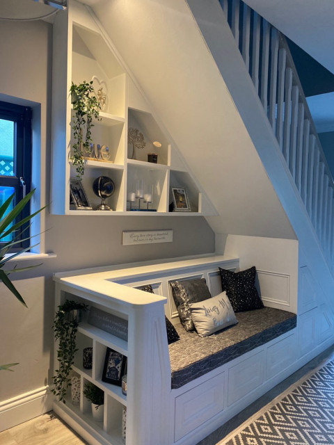 Under stairs seating area - Contemporary - Entrance - Dublin - by ...