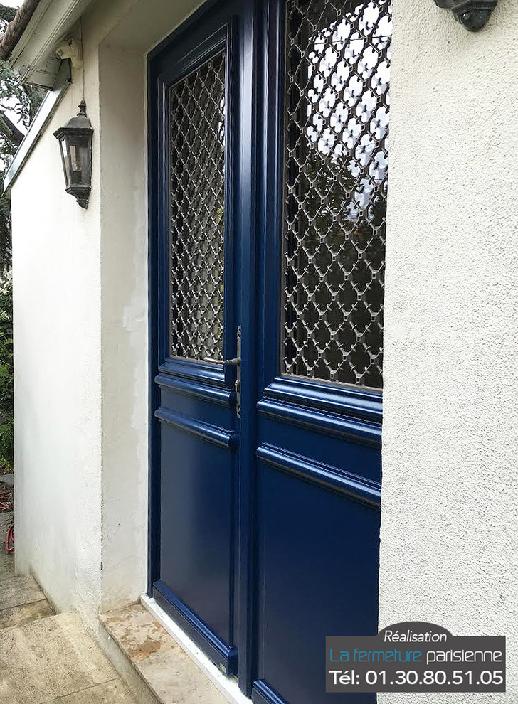 Porte bois Bel'm Modèle Montmartre avec Grille décorative - Traditional ...