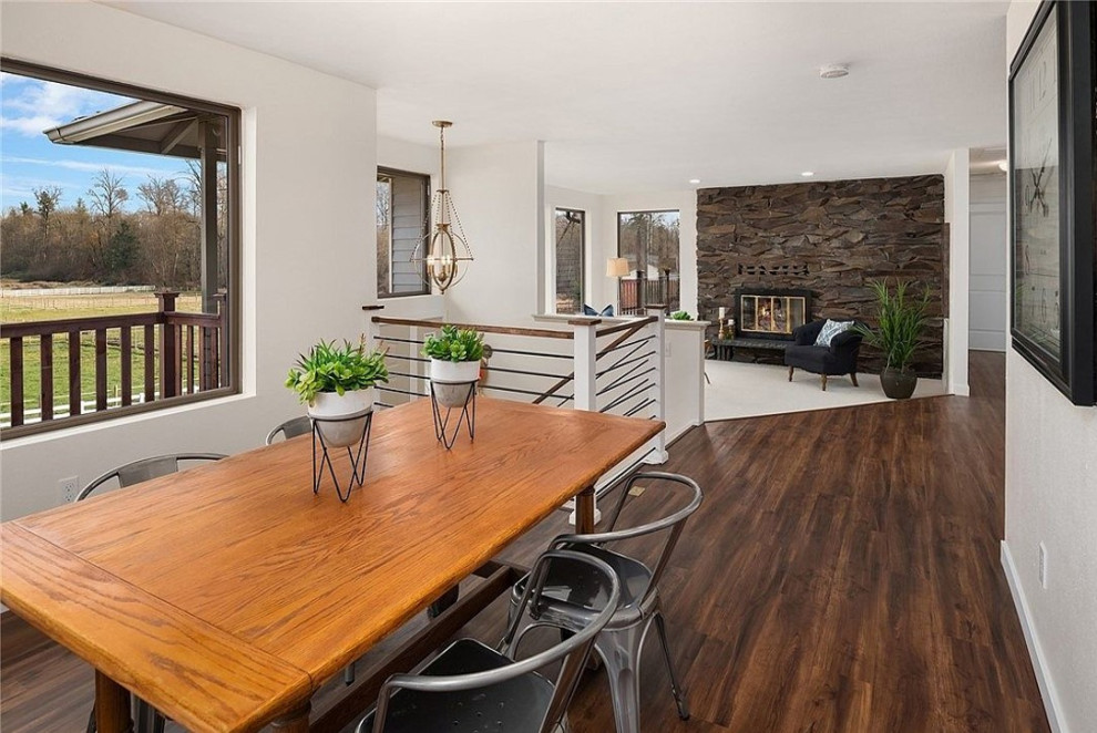 1978 Split-Level Remodel for Sale - Contemporary - Dining Room ...