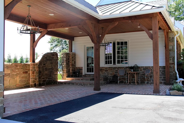 Pergola Detached Garage With Breezeway