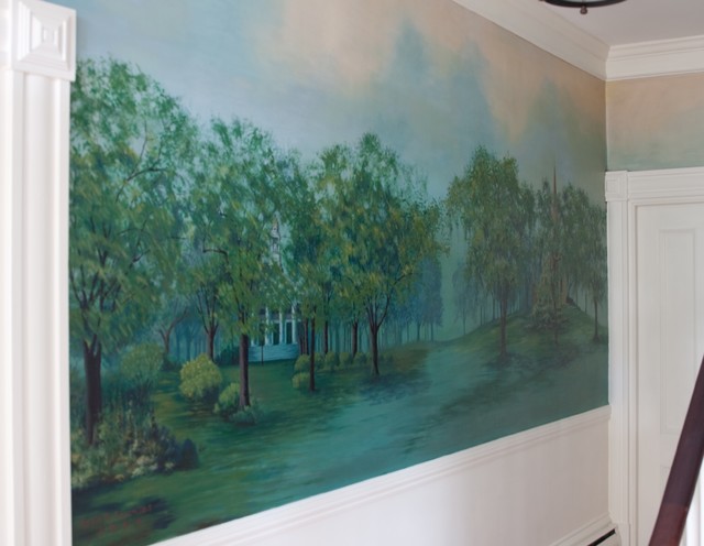 80 year old mural restoration with before and after photos - Victorian ...