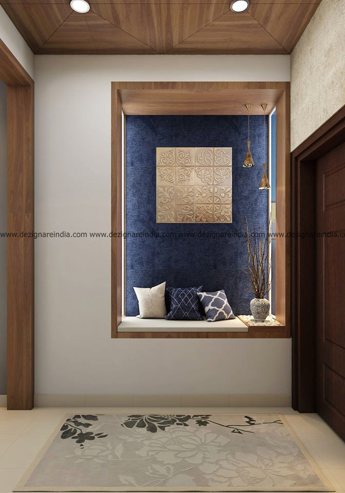 A siting area in the entry, well welcoming! - Modern - Entry ...