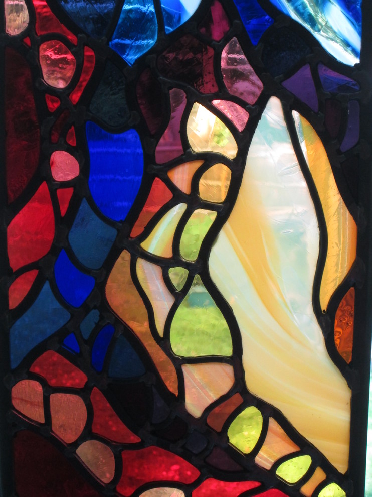 Abstract Colorful Modern Stained Glass - Modern - Entry - Philadelphia ...