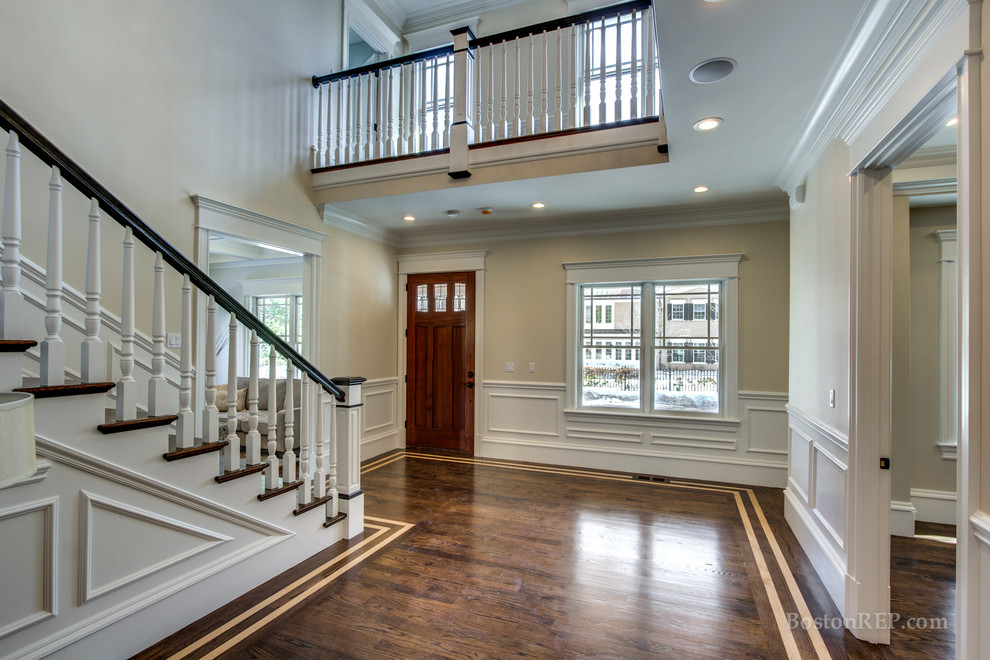 American Foursquare or "Prairie Box" - Contemporary - Entry - Boston ...