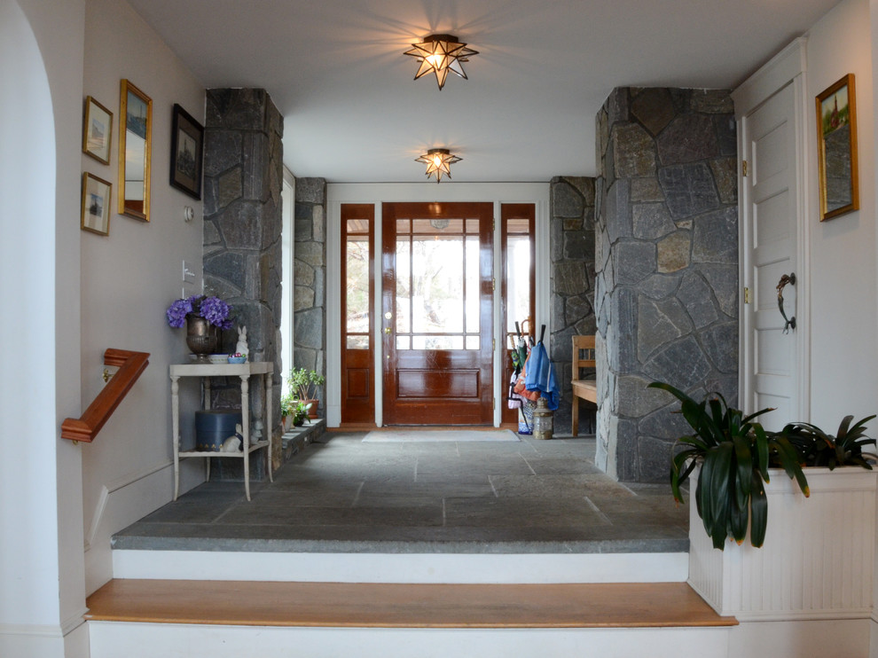 An Eclectic Oceanfront Estate - Beach Style - Entry - Boston - by ...