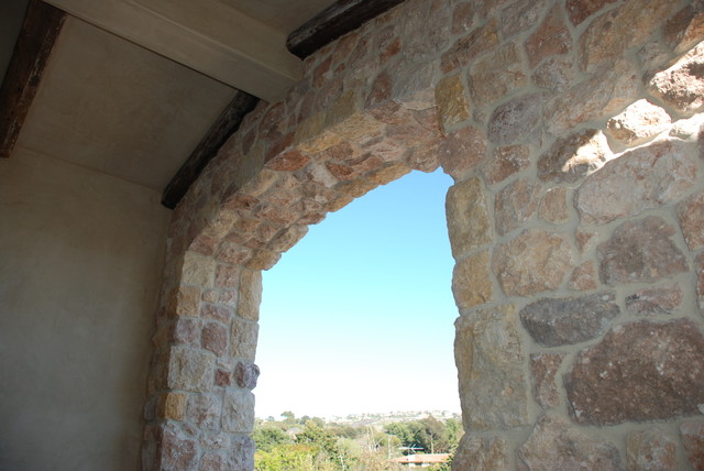 Antique Tuscan Wall Cladding - Mediterranean - Entrance - Orange County ...