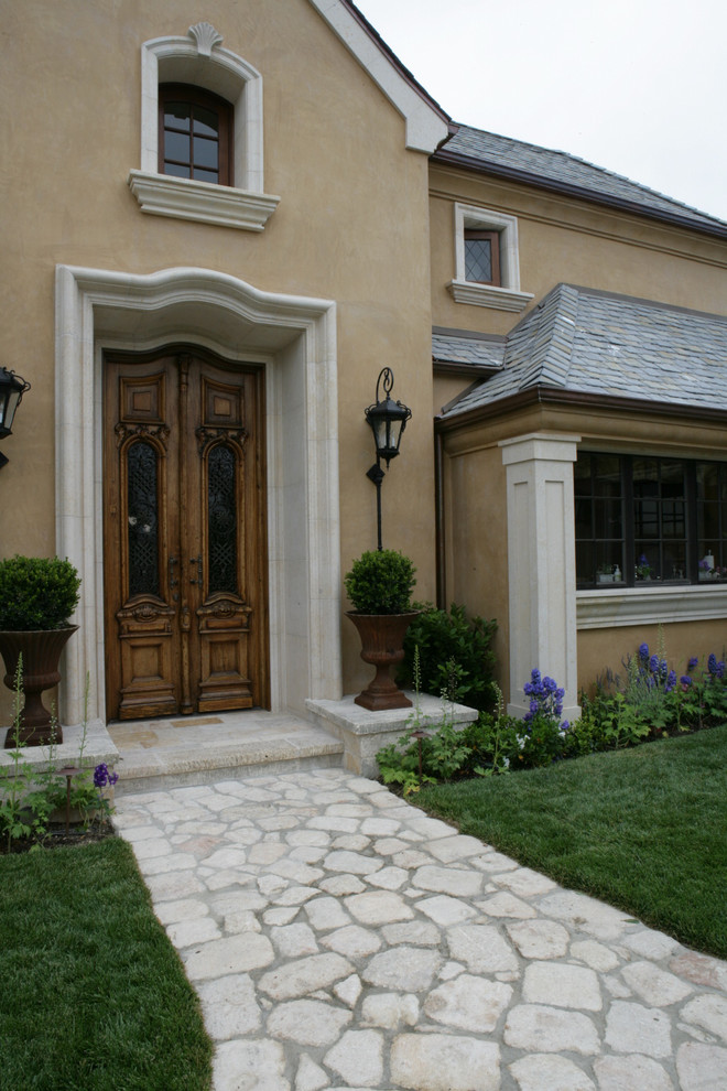 Antiqued Stone Entryways - Mediterranean - Entry - Orange County - by ...