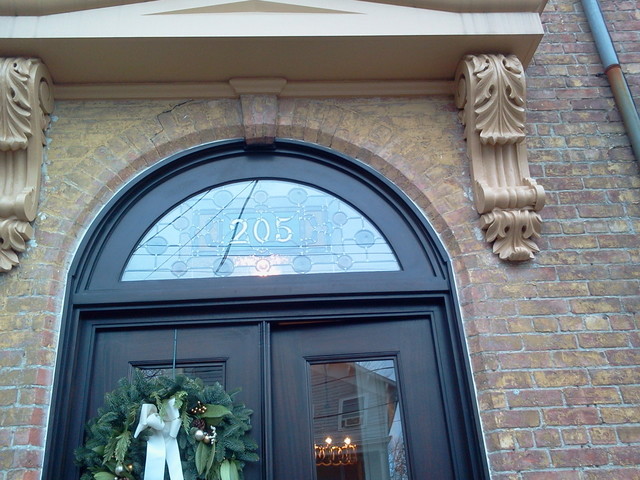 Arch Window - Stained Glass Address Panel - Classique - Entrée - Boston ...